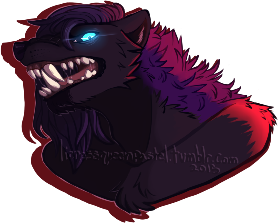 Werewolf By Bucket Of Cute - Illustration - (1024x853) Png Clipart Download