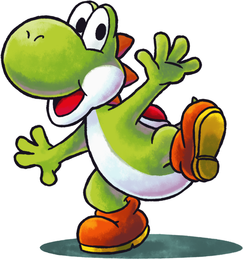 Rpg Style - Mario And Luigi Yoshi - (1024x1093) Png Clipart Download