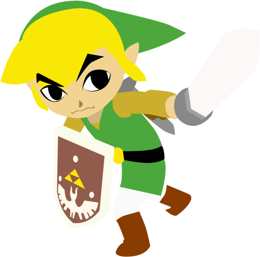 Toon Link Vector By Paradox550 - Legend Of Zelda Wind Waker Toon Link ...