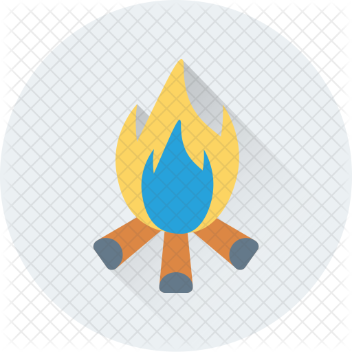 Campfire Icon - Circle - (512x512) Png Clipart Download