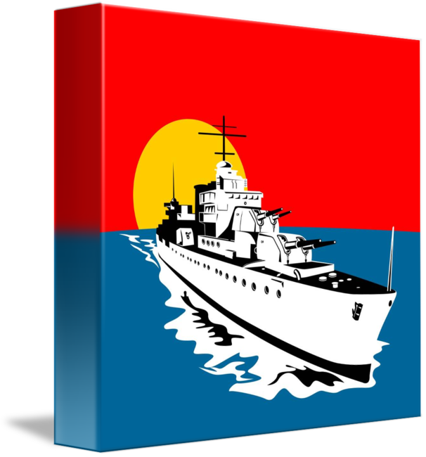Free Vector Battleship Ww2 - (606x650) Png Clipart Download