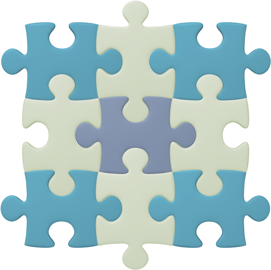 Backgrounds Mob - Puzzle Pieces Template - (889x888) Png Clipart Download