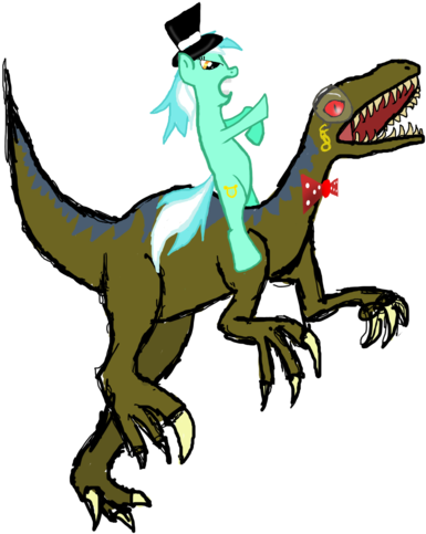 Velociraptor Tyrannosaurus Dinosaur Fictional Character - Cartoon ...