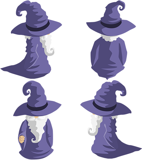 Wizard Sprite By Rienquish On Deviantart - 2d Wizard Sprite - (512x512 ...