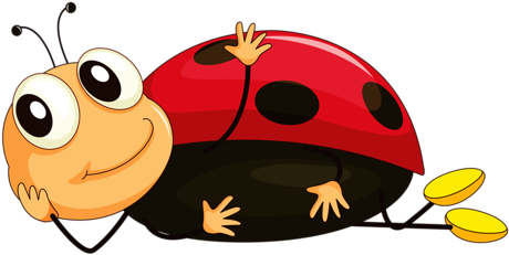 8 - Lady Bug Cartoon Png - (500x282) Png Clipart Download