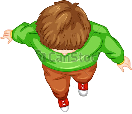 Man Top View - (450x403) Png Clipart Download