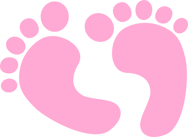 Baby Feet Clip Art At Clker - Baby Shower Vectors Free Png - (600x437 ...