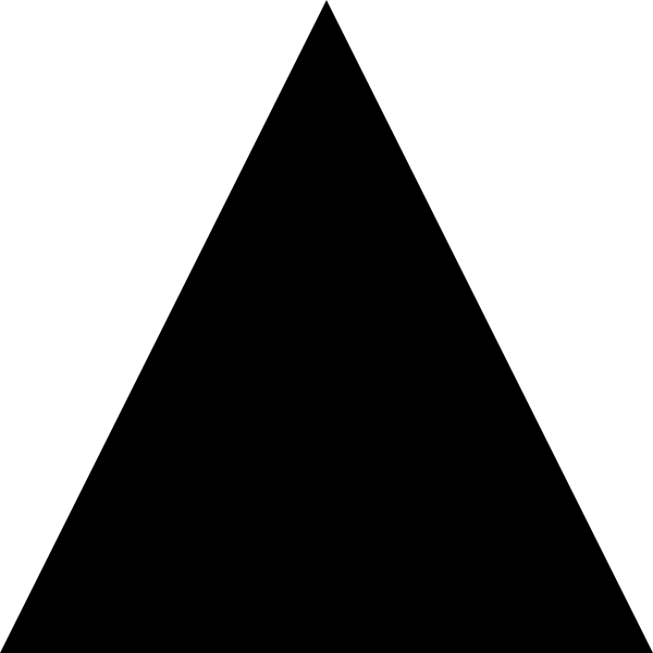 Black Isosceles Triangle - Full Size PNG Clipart Images Download