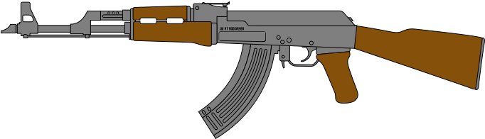 Ak 47 Clipart Png - Full Size PNG Clipart Images Download