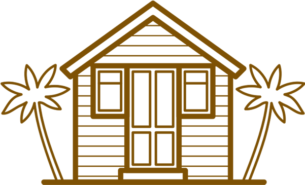 Beach House Vector - (600x465) Png Clipart Download