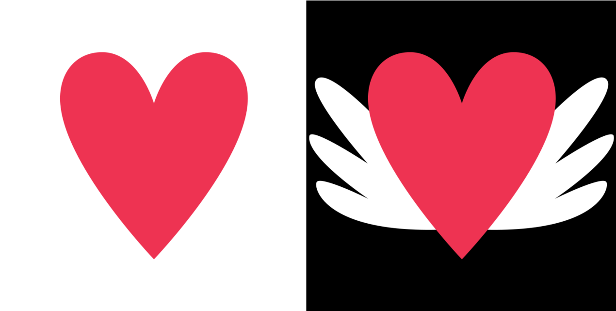 Angel Wings, Artist - Mlp Heart Cutie Mark - (1280x640) Png Clipart ...