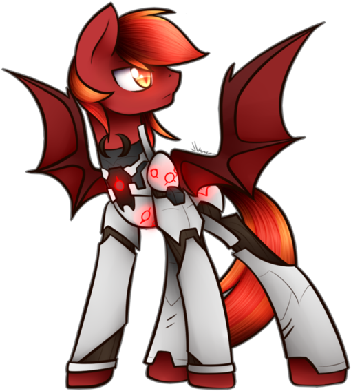 Jadekettu, Bat Pony, Genji Armour, Male, Oc, Oc - Cartoon - (600x600 ...