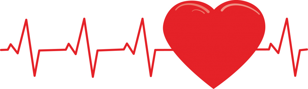 Ekg-herz - Heart Beat Clip Art - (1024x298) Png Clipart Download