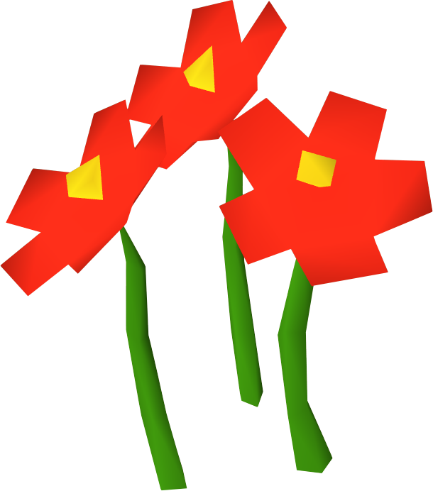 Nasturtiums Detail - Runescape Flowers - (610x692) Png Clipart Download