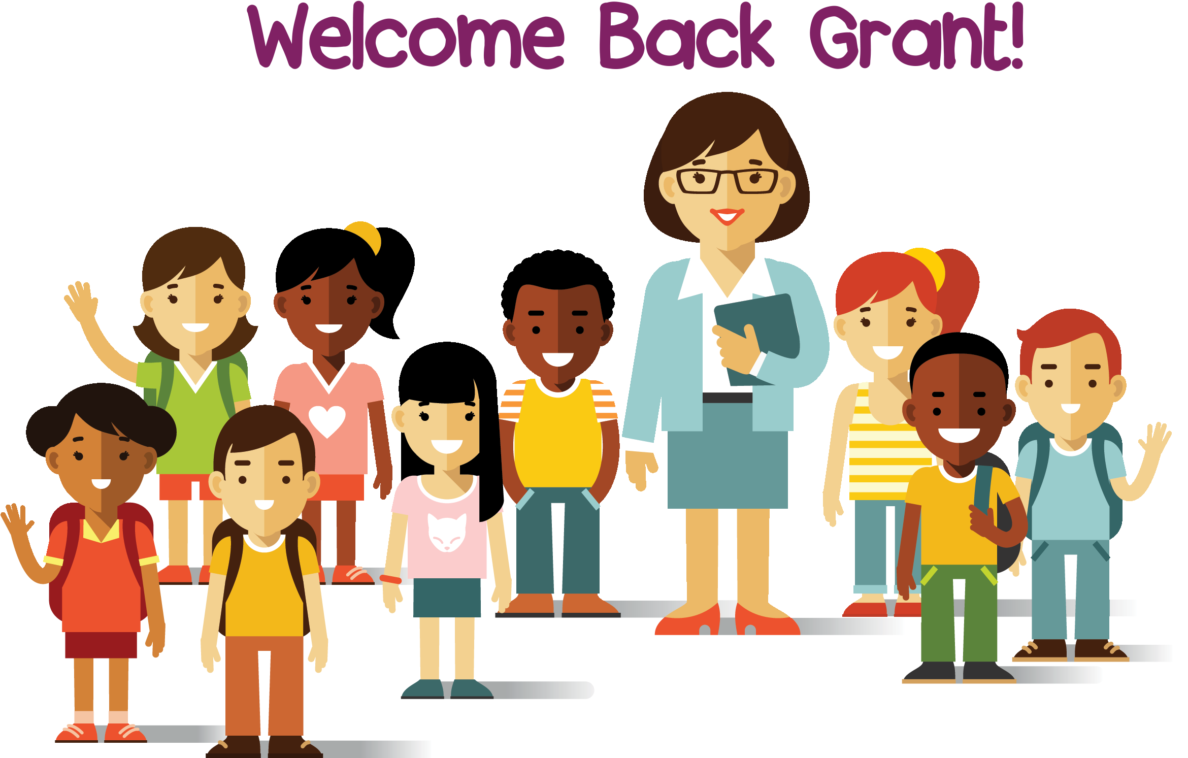 Grant Elementary School Pta - Multicultural Kids Clipart - (2339x1625 ...