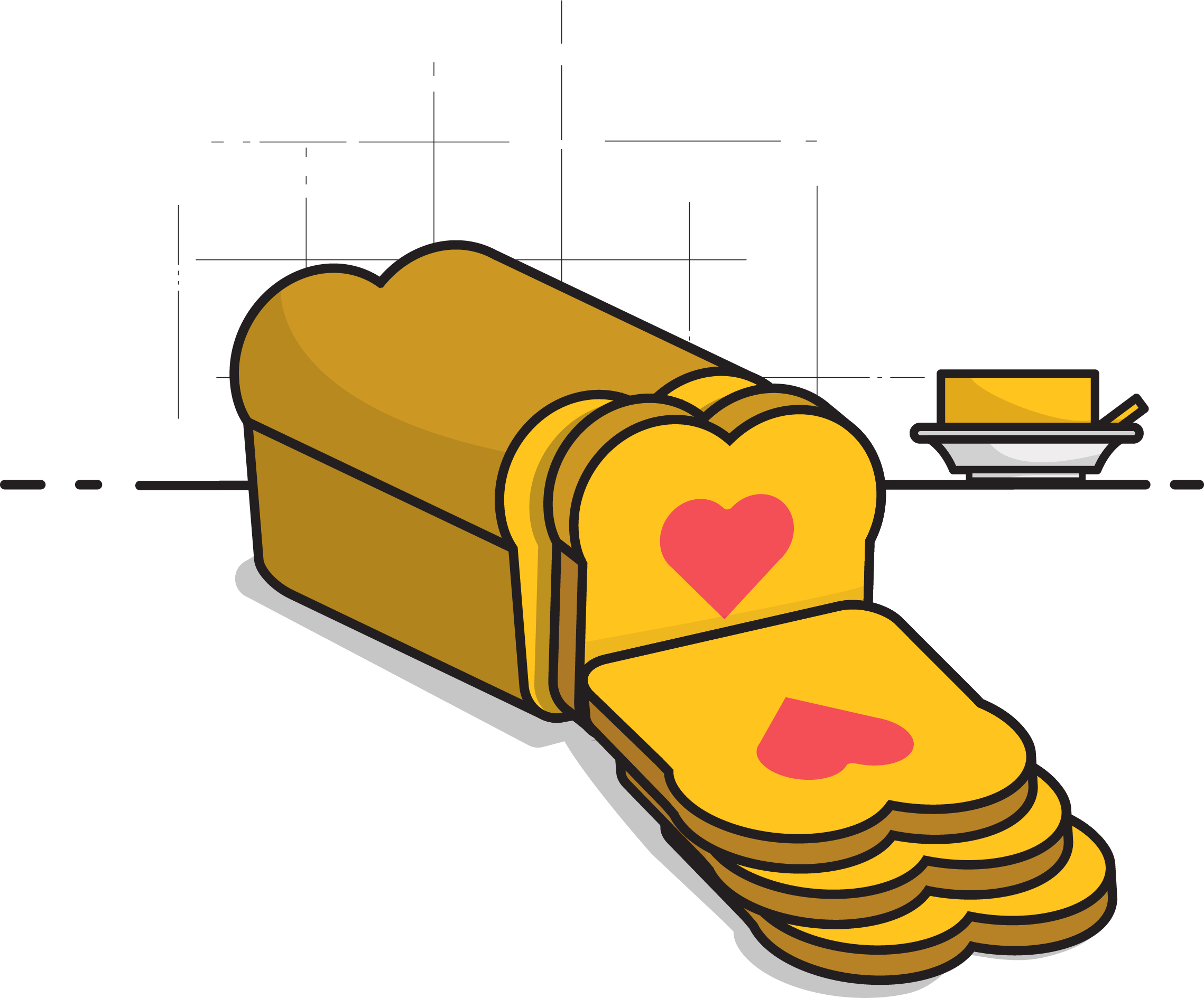 Welcome To The Buttered Toast Blog - Toast - (2278x1889) Png Clipart ...