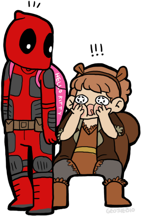 Cute Deadpool And Squirrel Girl Art I Commissioned - Cartoon - (500x750 ...