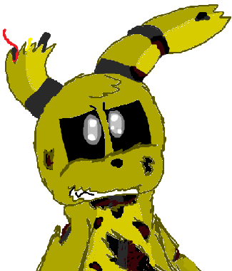 Fnaf Cartoon Springtrap Gif - (325x381) Png Clipart Download