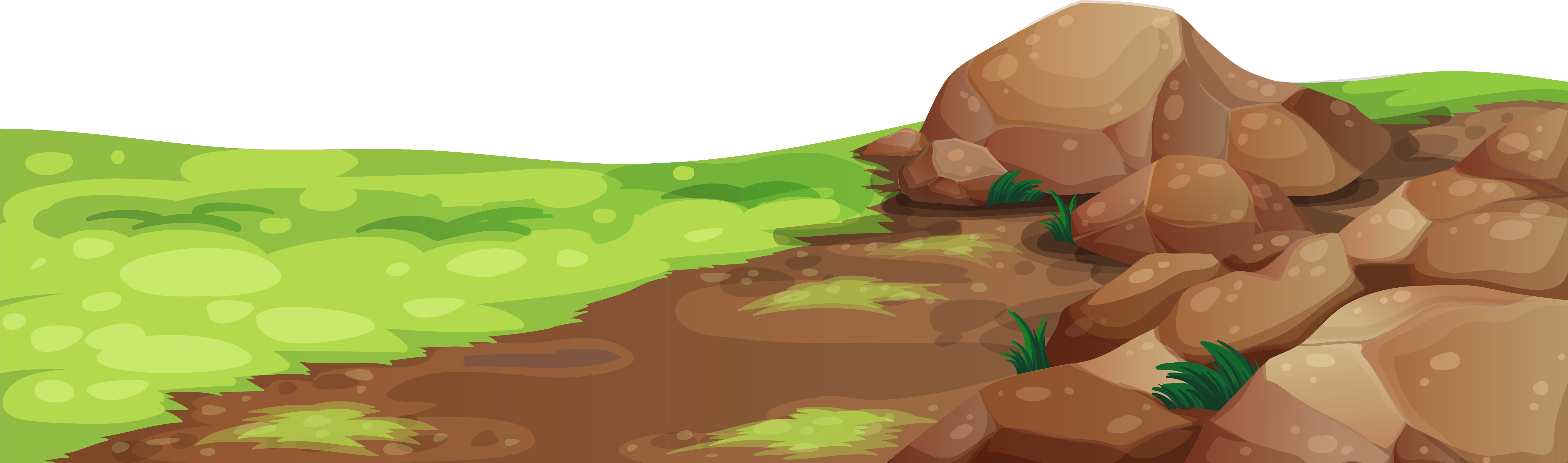 Dirt Clipart Rock - Ground Png Clipart - (6776x2216) Png Clipart Download