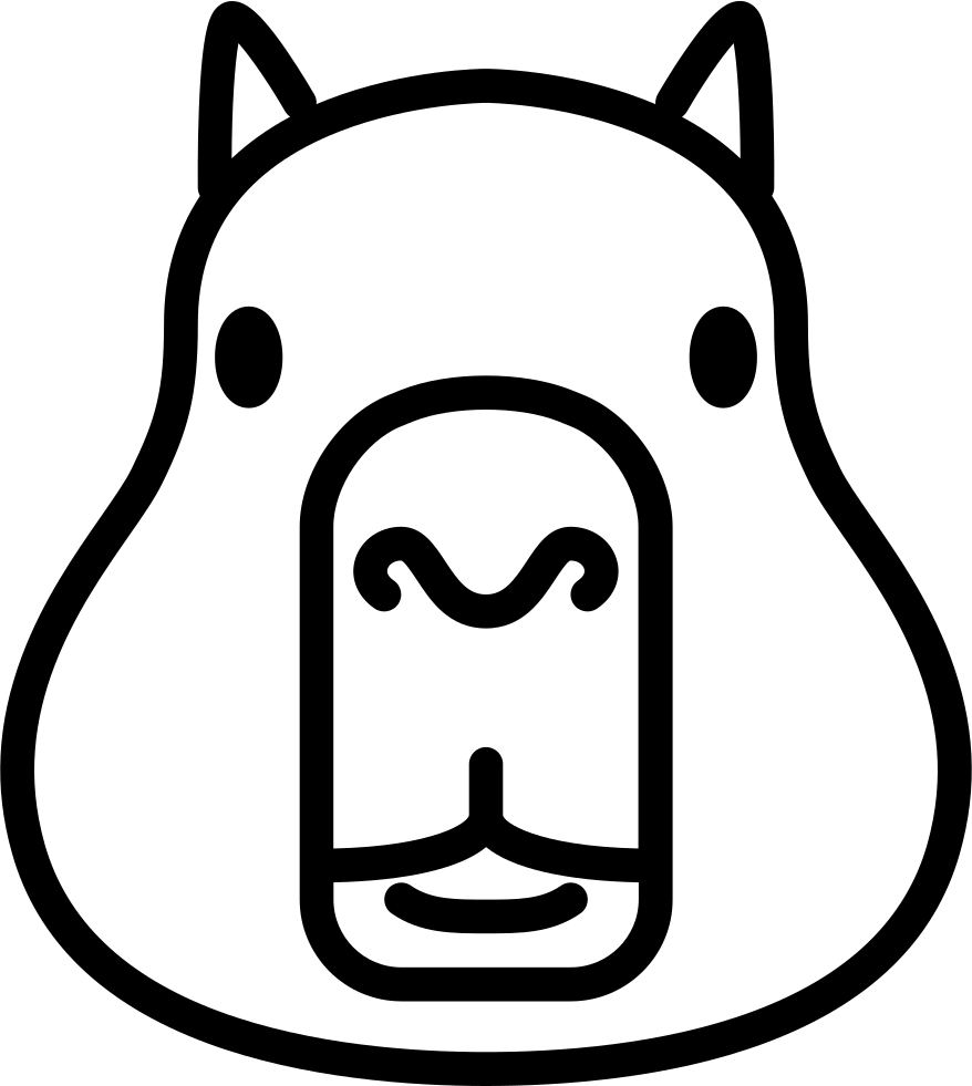 Png File - Capybara Png Face - (878x981) Png Clipart Download