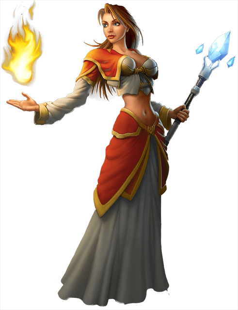 Games - World Of Warcraft Human Mage - (491x640) Png Clipart Download