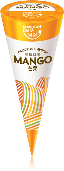 Ice Cream Mango Cone - (278x690) Png Clipart Download