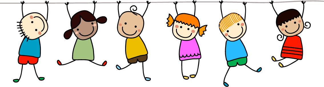Children's Activity Center - Kids Hanging Cartoon - (1134x304) Png ...