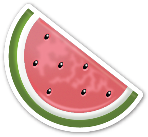 Watermelon Emoji Background