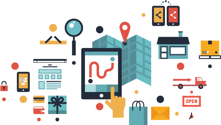 Flat Design Modern Vector Illustration Infographic - E Procurement ...