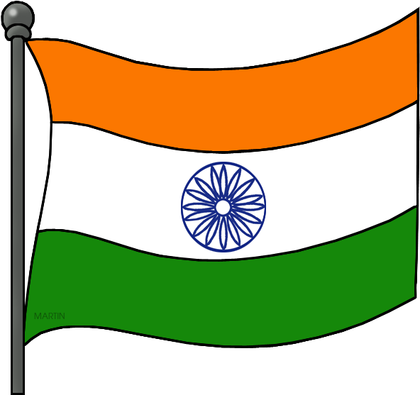 India Flag Clipart - Indian Flag Clip Art - (648x604) Png Clipart Download