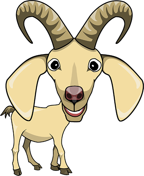 Goat Clipart Transparent Background - Goat Cartoon Transparent ...
