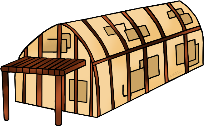 Long House - Longhouse Clipart - (692x432) Png Clipart Download