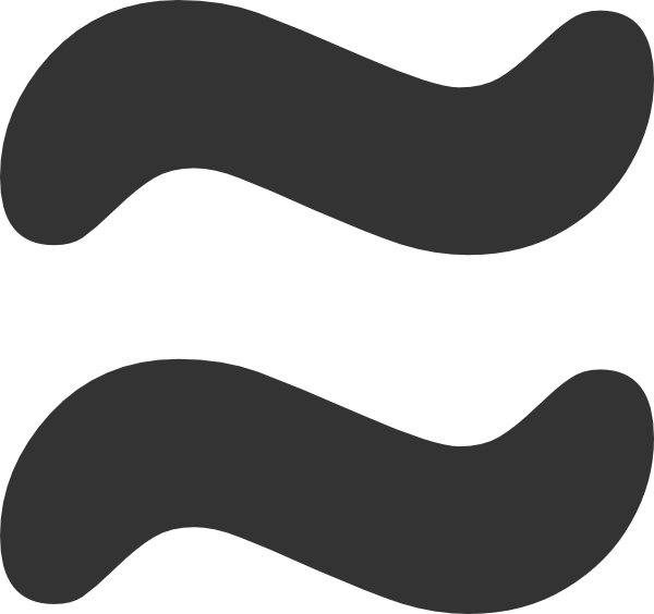Wavy Line Clipart - 2 Wavy Lines Symbol - (600x564) Png Clipart Download