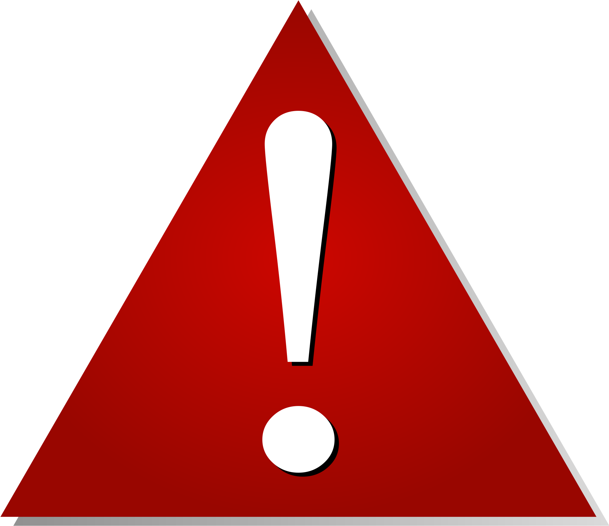 Attention Png - Red Triangle Exclamation Mark - Full Size PNG Clipart ...