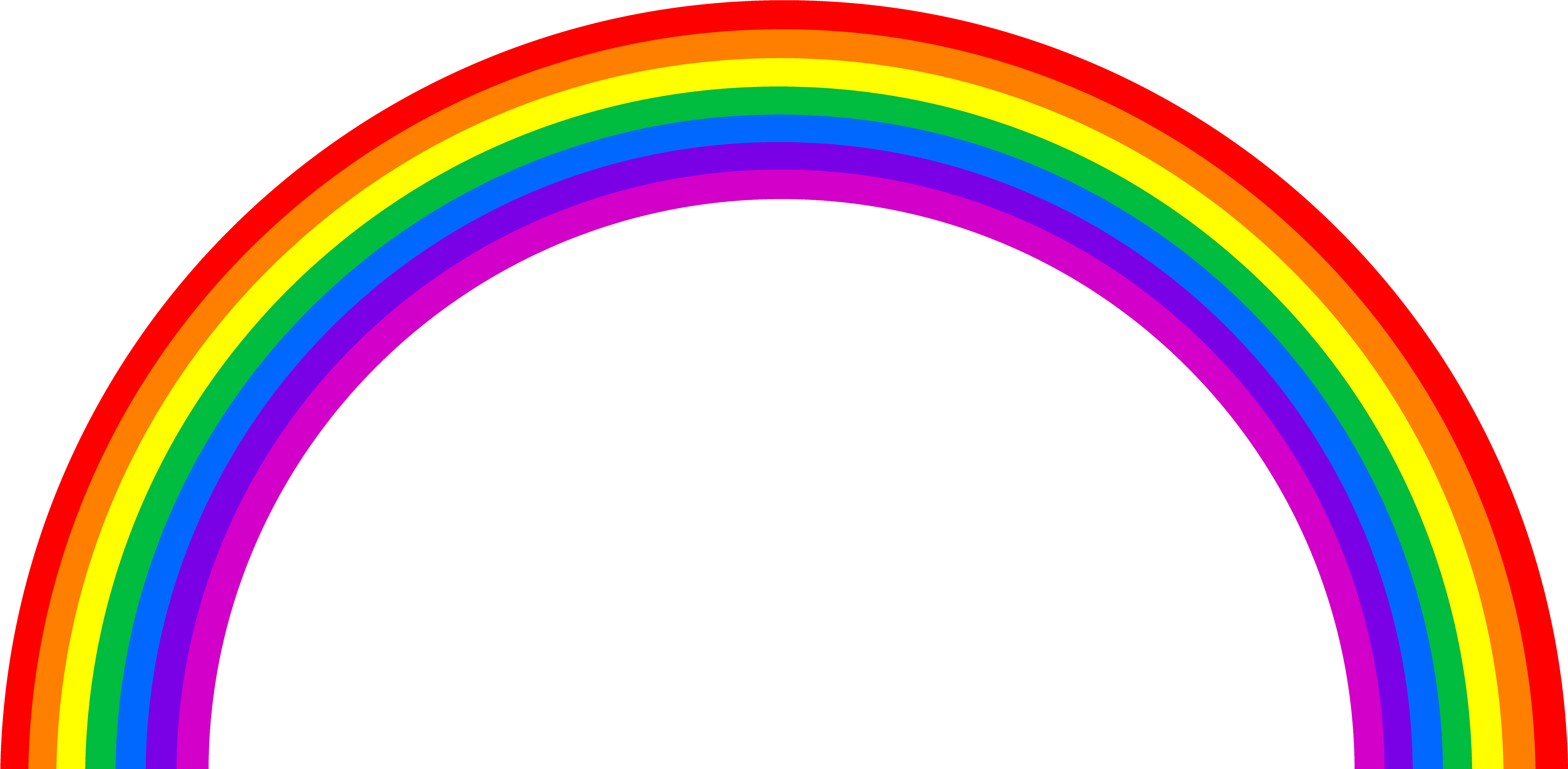 Rainbow Clipart For Kids - Transparent Background Rainbow Clip Art ...