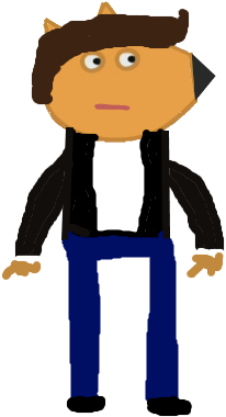 Frank Under Suit - Cartoon - (409x442) Png Clipart Download