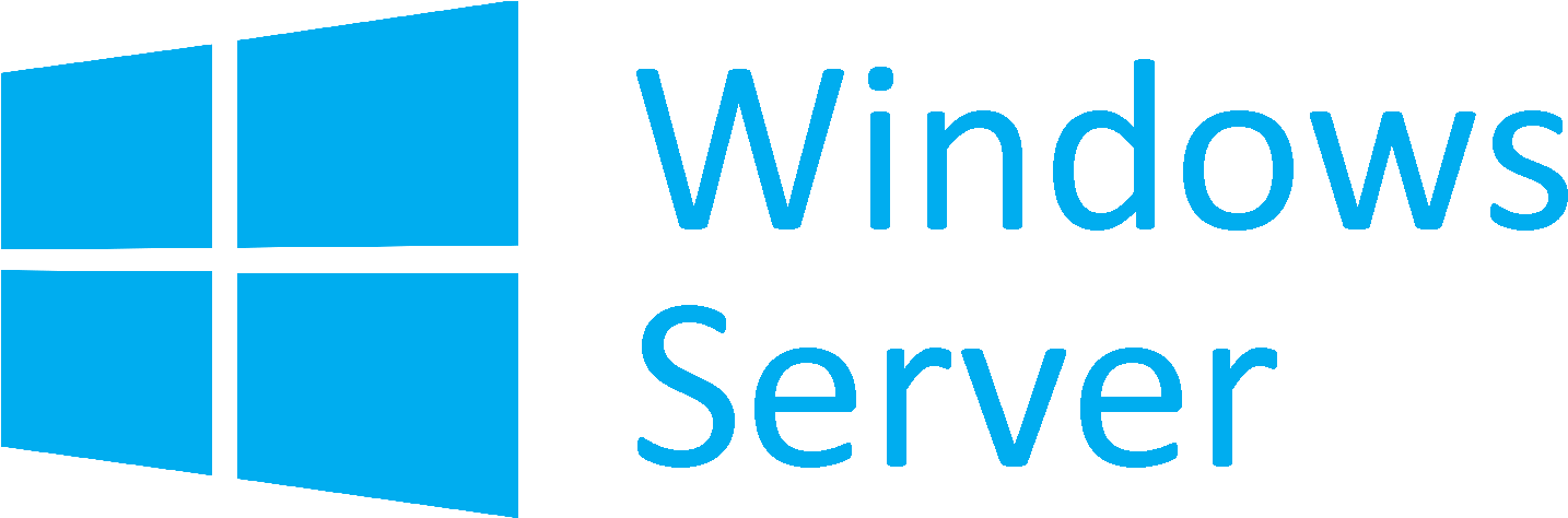 Windows Server Logo Png - (1458x504) Png Clipart Download