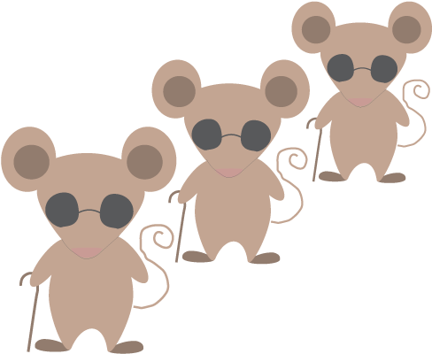 Mouse Clipart Three Blind Mouse - Cartoon - (500x411) Png Clipart Download
