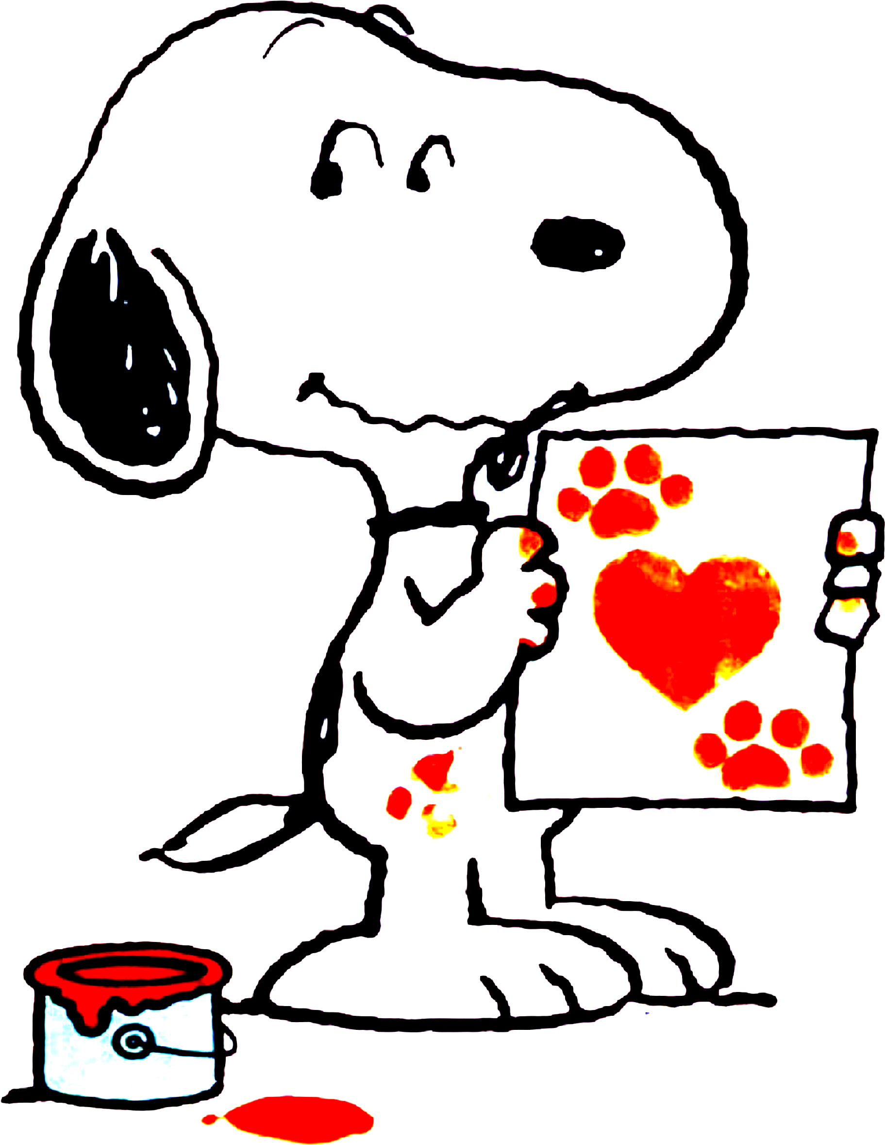 Snoopy Valentine Clipart