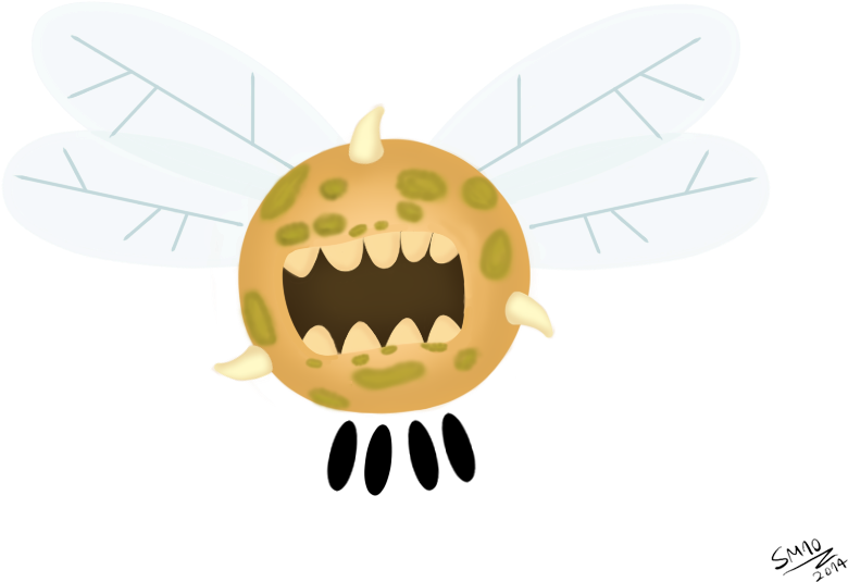 Bread Monster Parasprite By Supermaster10 - Cartoon - (923x701) Png ...