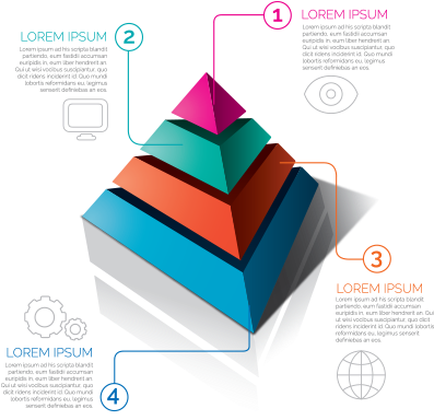 Infographic Pyramid Free Vector And Png - Diagram - (1200x628) Png ...