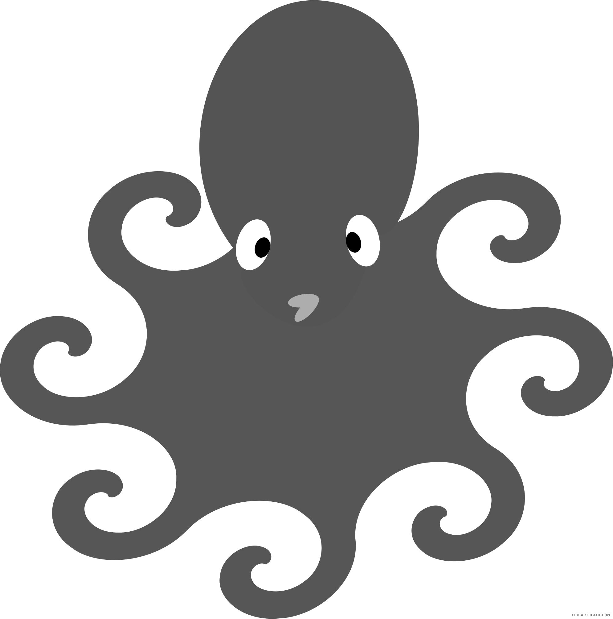 Octopus Animal Free Black White Clipart Images Clipartblack - Octopus ...