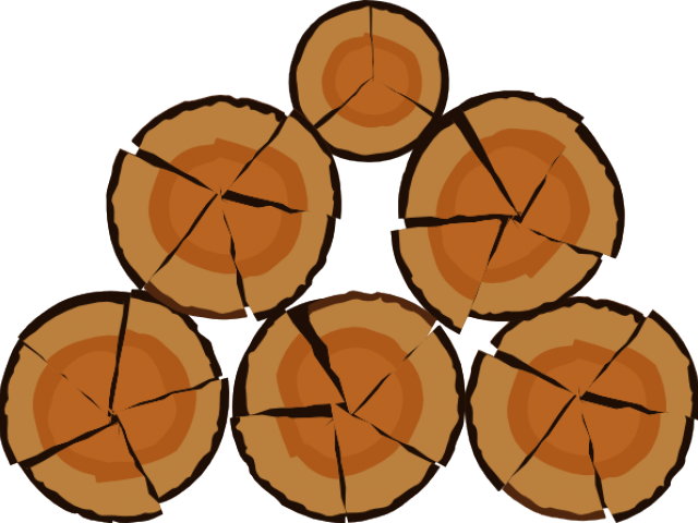 Wood Pile Cliparts - Woodpile Clip Art - (640x480) Png Clipart Download