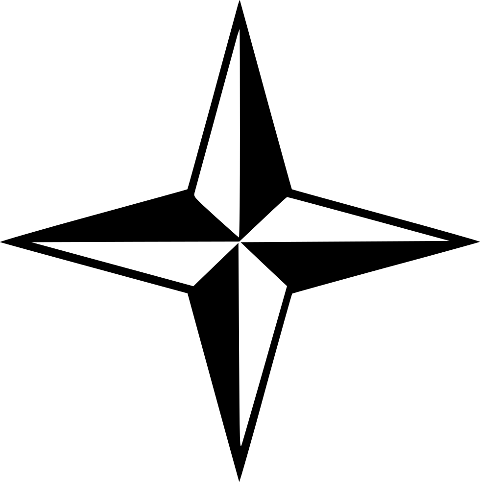 Compass Arrow Direction Directions Comments - North South East West Png ...