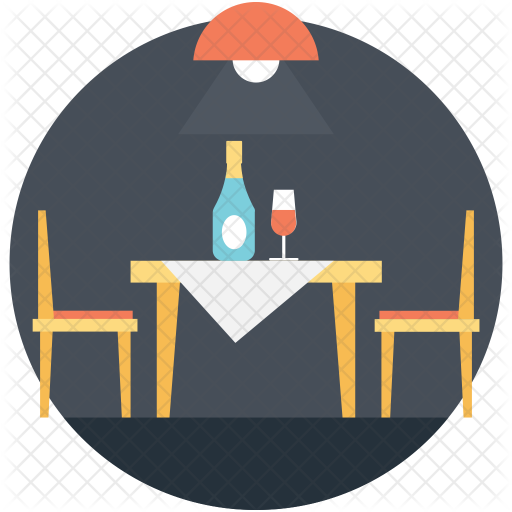 Candlelight Dinner Icon - Dating - (512x512) Png Clipart Download