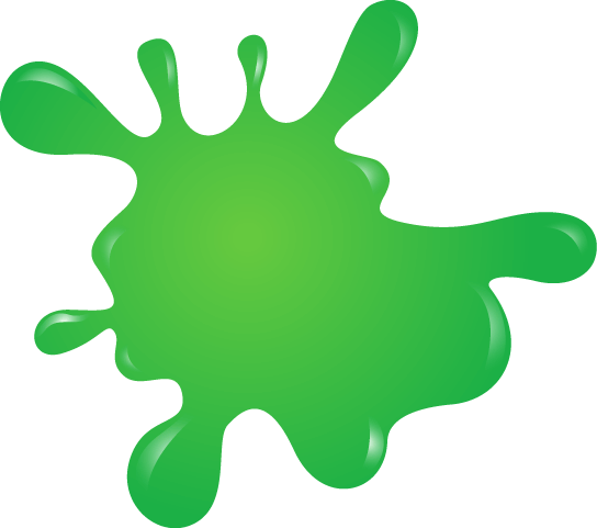 Colour Splash Stickers - Green Paint Splodge - (544x481) Png Clipart ...