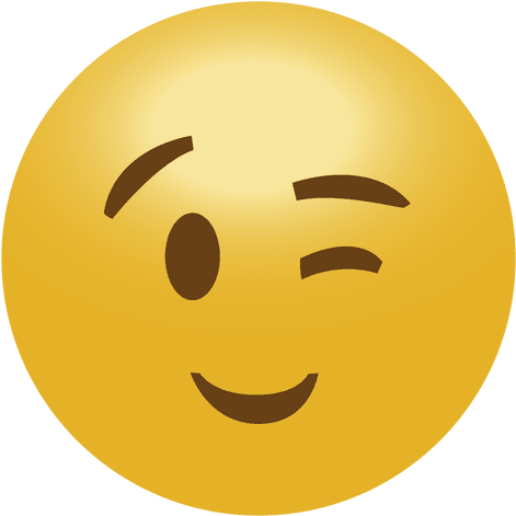Emoji Transparent Wink Emoji Emoticon Transparent Png - Festival ...