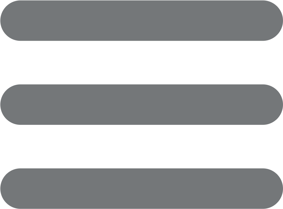 White Menu Icon Transparent Png - Three Line Menu Button - Full Size ...