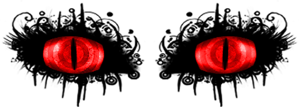 Eyes - Demon - (1034x451) Png Clipart Download