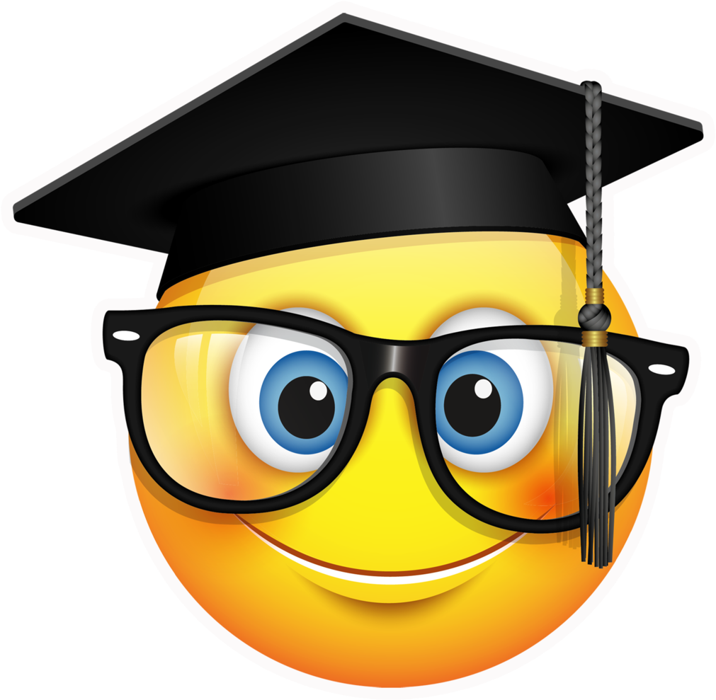 Graduation Ceremony Emoji Square Academic Cap Clip - Emoji Graduation ...